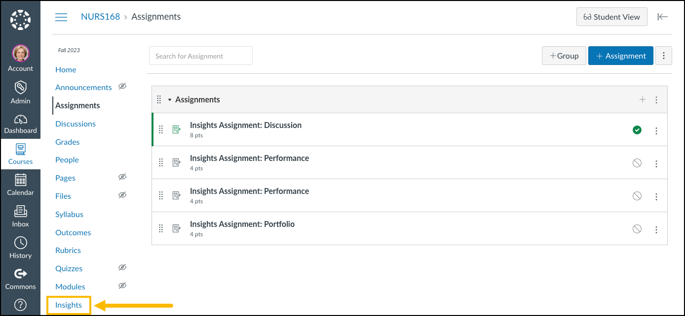 What is the Insights workflow for faculty users?