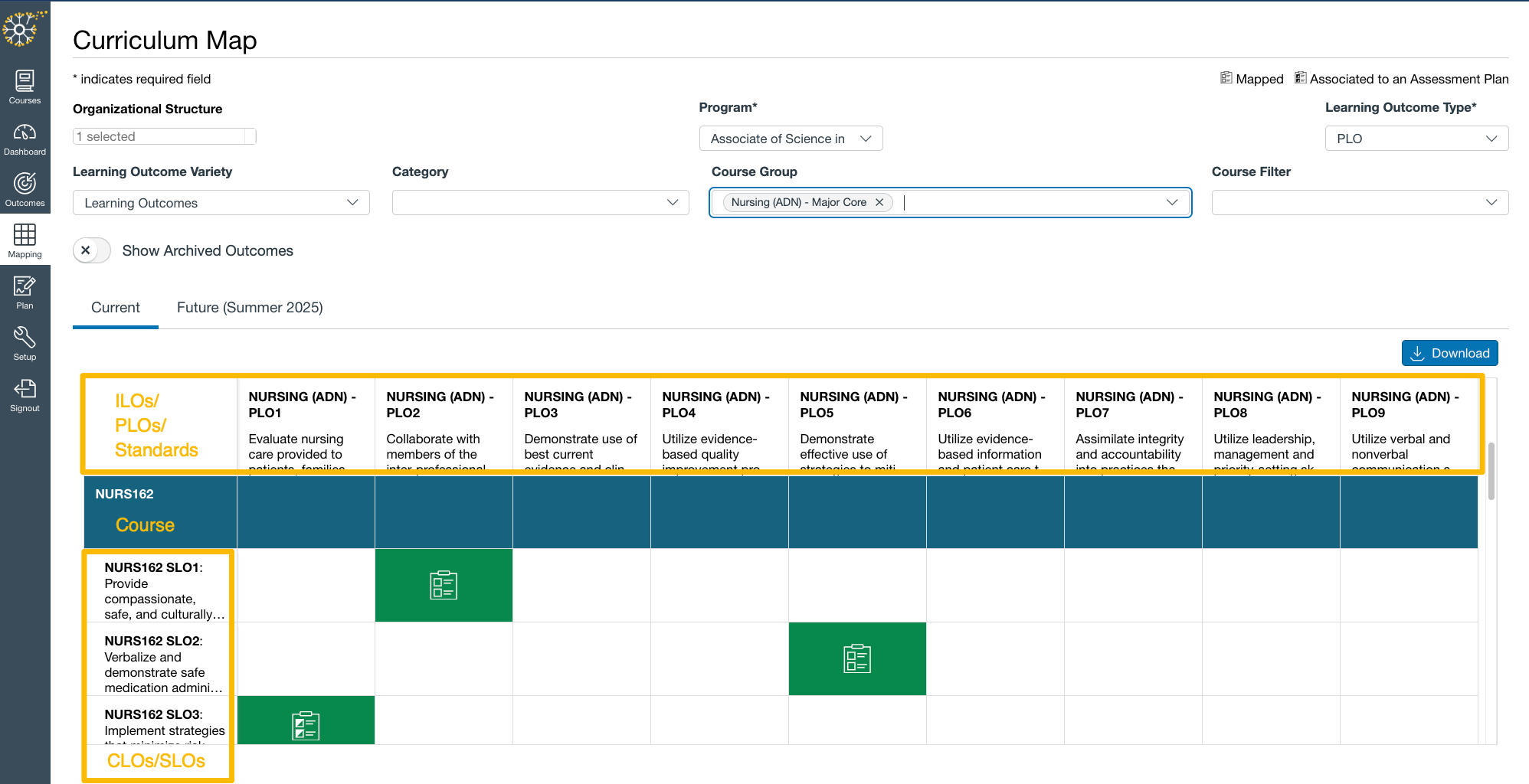 How do I Curriculum Map in Insights?