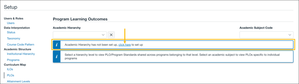 How do I add Program Level Outcomes (PLOs) to Insights for Curriculum Mapping?