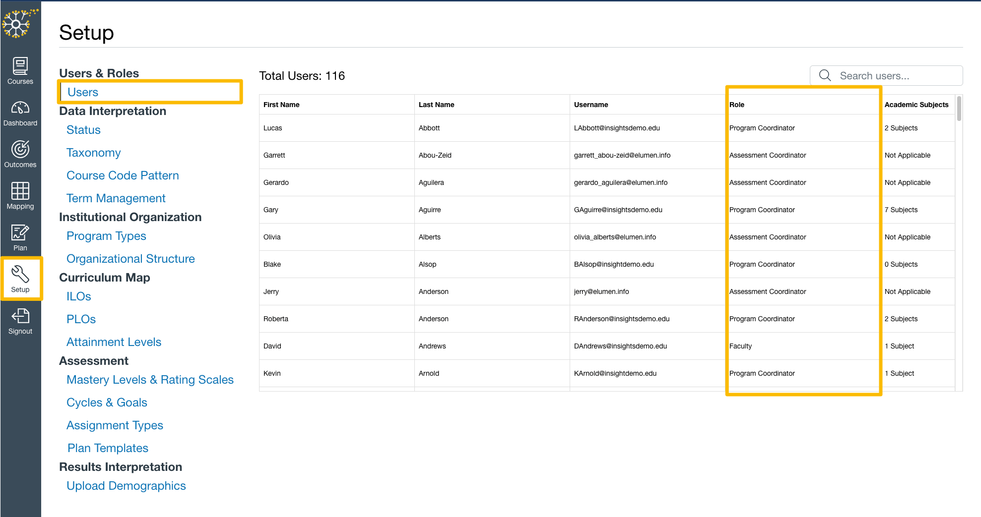 How do I change or update a User Role?